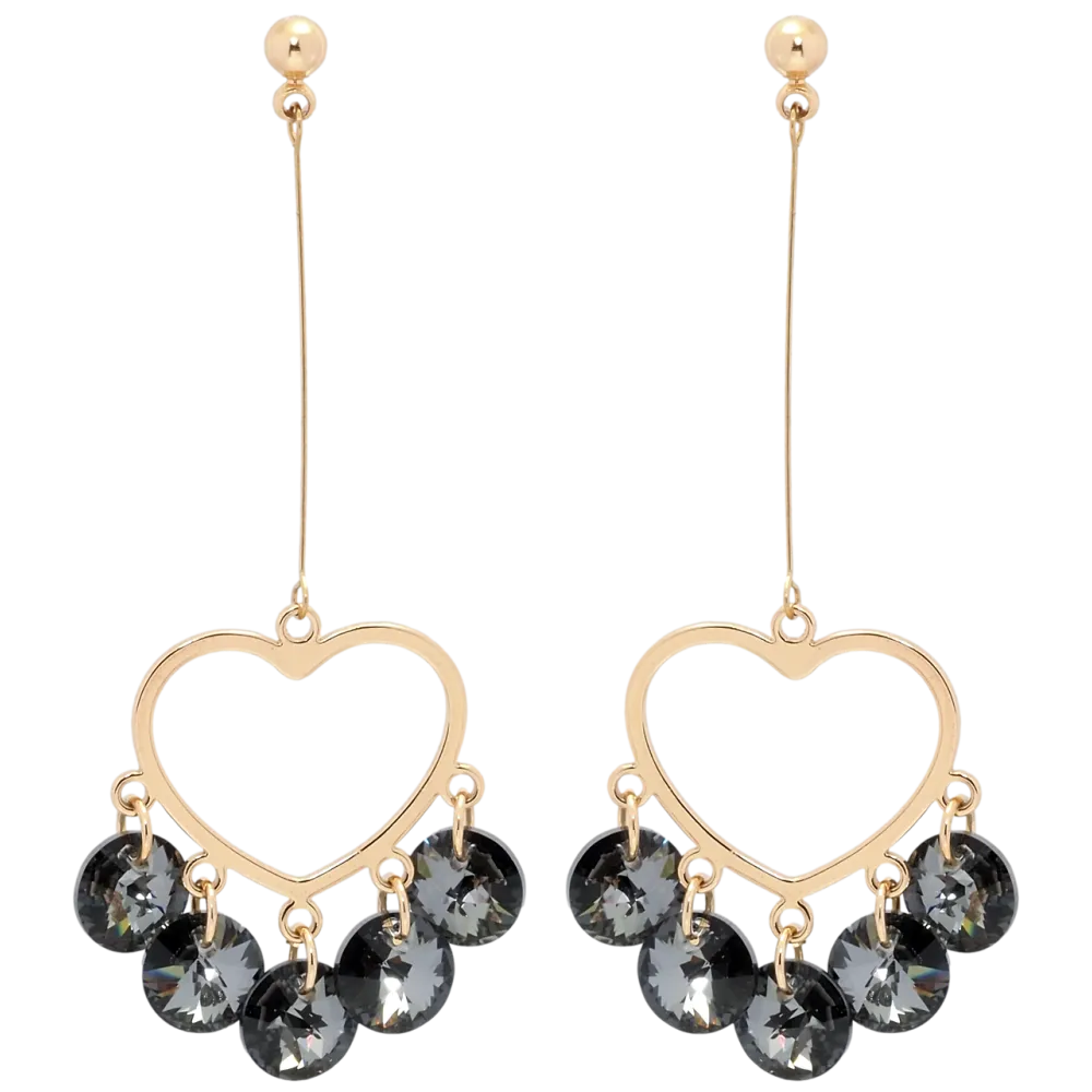 ᐉ Купити Сережки Xuping колір 18K з кристалами Swarovski пусети ...